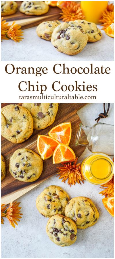 Orange Chocolate Chip Cookies - Tara's Multicultural Table