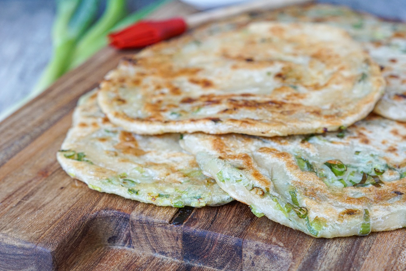Cong You Bing (Chinese Scallion Pancakes) - Tara's Multicultural Table