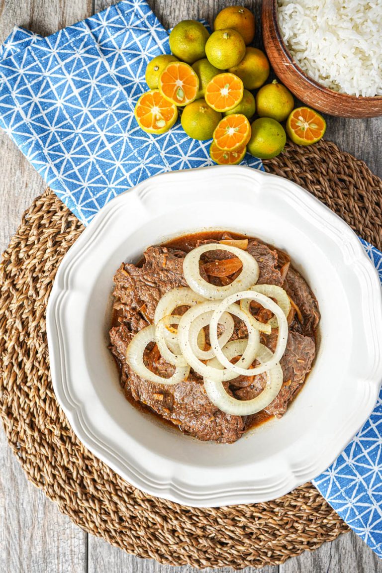 Bistek Tagalog (Filipino Beef Steak) - Tara's Multicultural Table