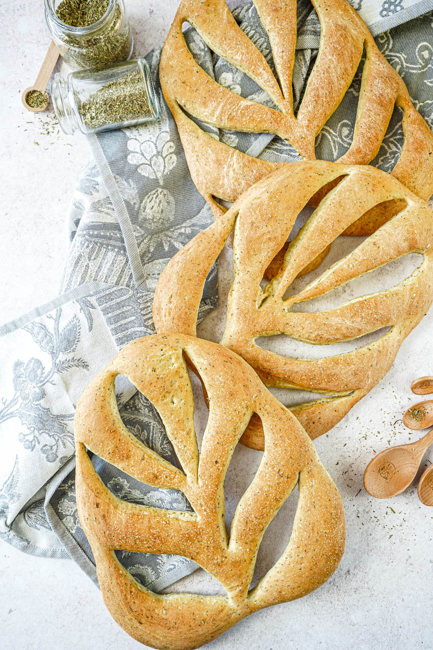 Fougasse aux Herbes de Provence - Tara's Multicultural Table