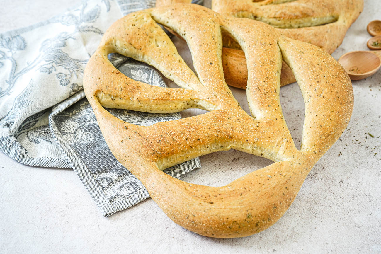 Fougasse aux Herbes de Provence - Tara's Multicultural Table