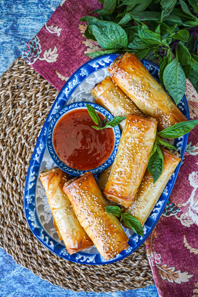 Phyllo Chicken Rolls