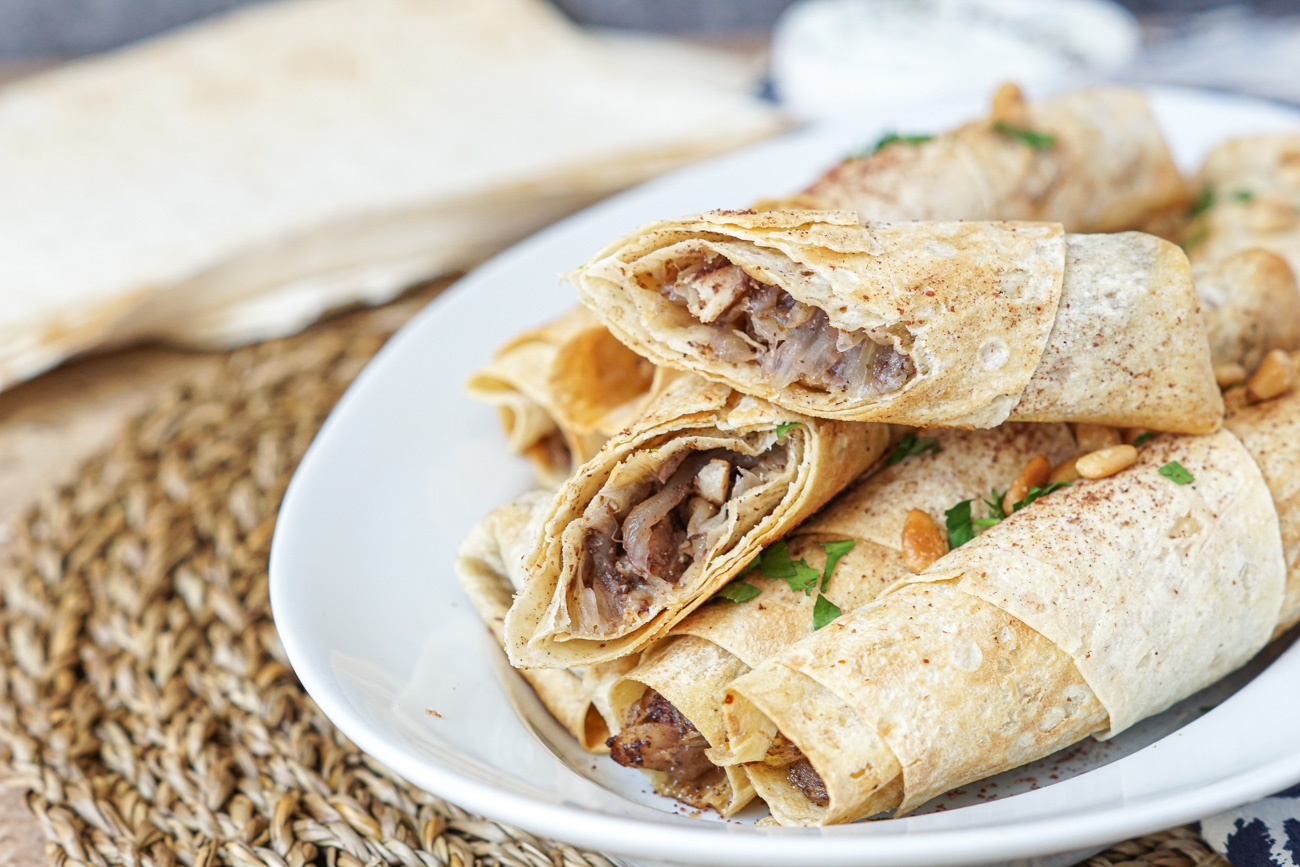 Musakhan Wraps (Palestinian Chicken Wraps) - Tara's Multicultural Table
