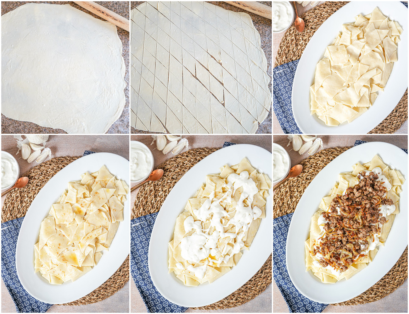 Yarpag Khengeli (Azerbaijani Pasta with Meat and Yogurt) - Tara's ...