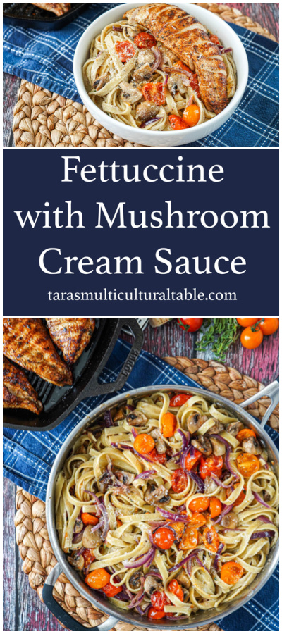 Fettuccine with Mushroom Cream Sauce and Universal Orlando - Tara's ...