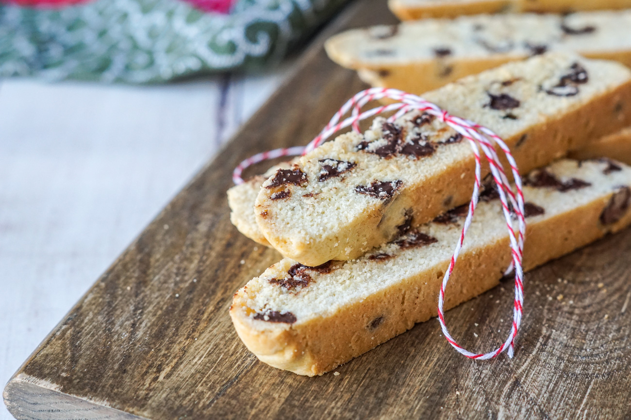 Chocolate Chip Biscotti - Tara's Multicultural Table