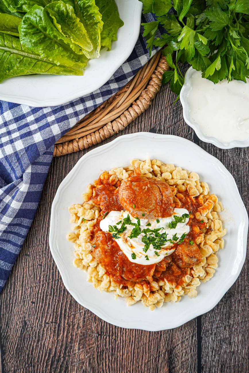 Csirkepörkölt (Hungarian Chicken Stew) - Tara's Multicultural Table