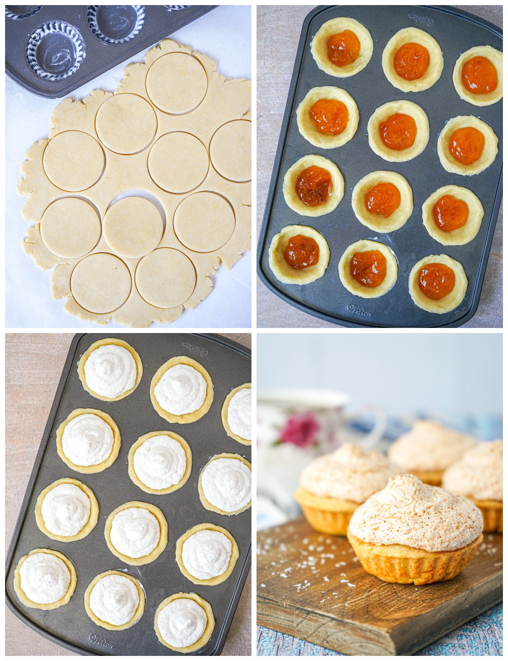 Hertzoggies (South African Jam and Coconut Tartlets) - Tara's ...