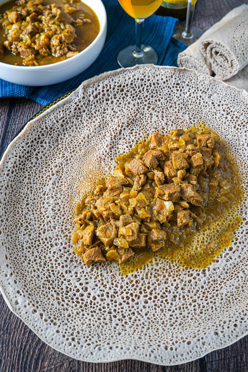 Ye Beg Alicha Wot (Ethiopian Mild Lamb Stew) and Enebla - Tara's ...