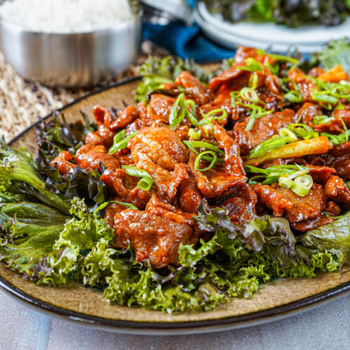 Jeyuk Bokkeum (Stir-Fried Spicy Pork) and Cook Korea - Tara's ...